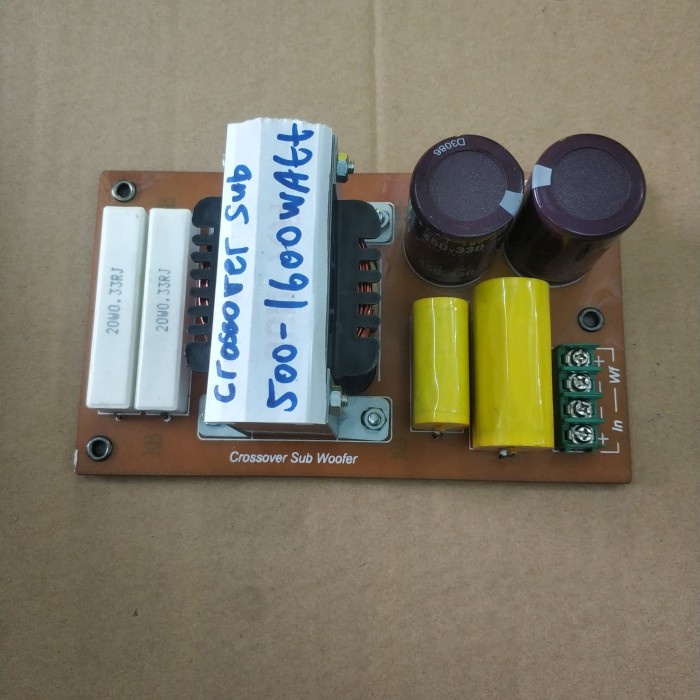 Jual [Original] Crossover Subwoofer 500-1600Watt / Crosover Subwoofer ...