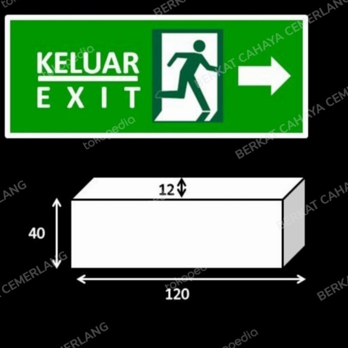Jual Lampu Exit Neon Box Keluar DP | Shopee Indonesia