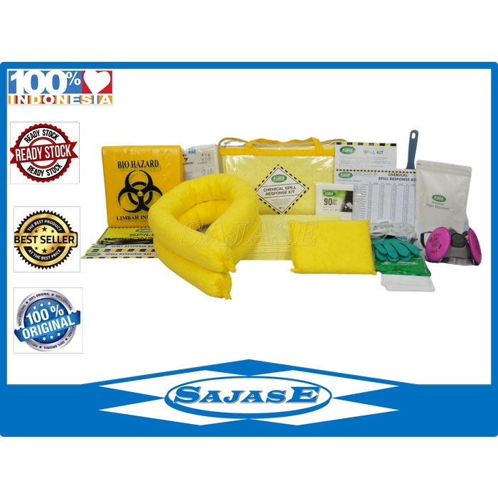 Jual [New Ori] Chemical Spill Kit 30 Liter Bag Chemical Spill Respons ...