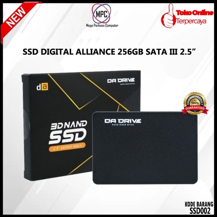Jual Ssd Digital Alliance Da Drive 3D Nand Ssd 256Gb Sata 3 Best ...
