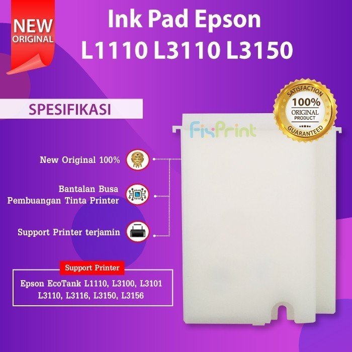 Jual Busa Ink Pad Printer L1110 L3100 Bantalan Tinta Printer L3150 ...