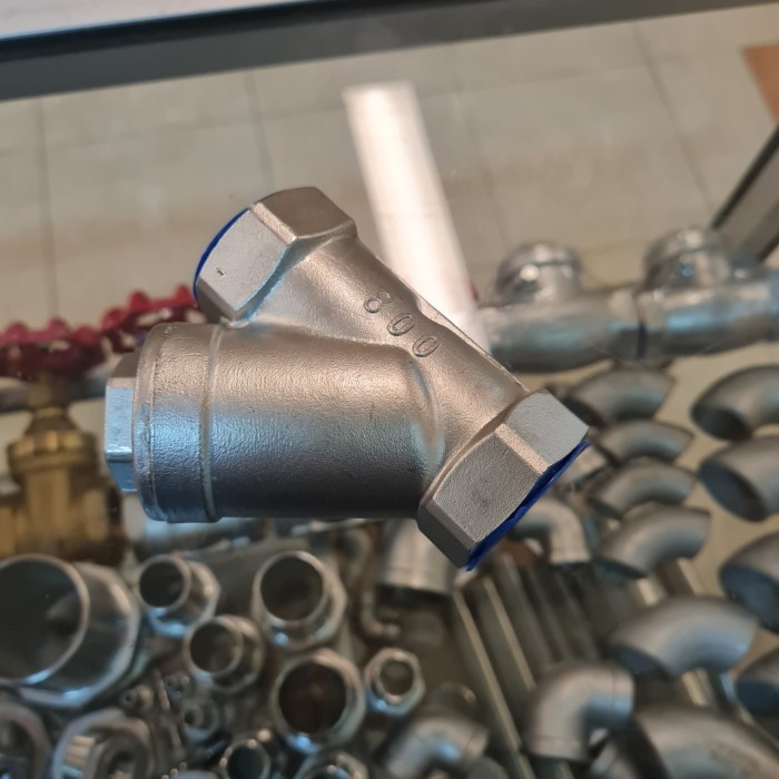 Jual New Ori Y Strainer 2 Inch Cf8M Drat Ss316 Stainless Asli Cf8M ...