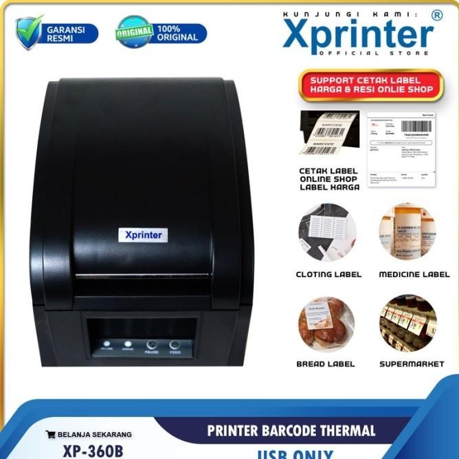 Jual Printer Barcode Thermal / Label Printer Xprinter Xp-360B - Usb ...
