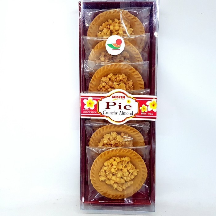 Jual (:(:(:(] GOSYEN PIE CRUNCHY ALMOND 170gr PIA PAI CRISPY CHEESE KHAS SURABAYA | Shopee Indonesia