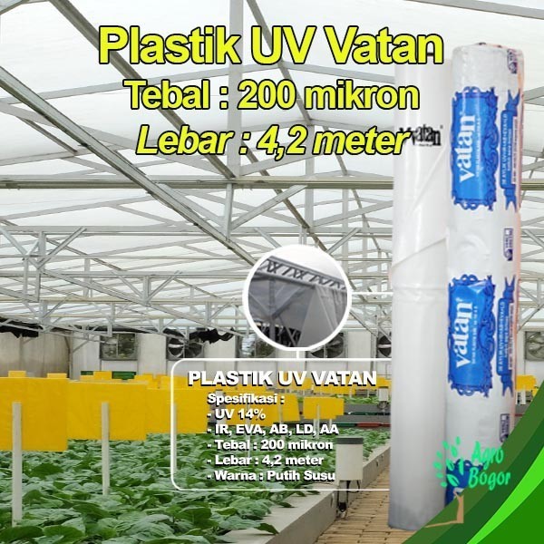 Jual Plastik UV vatan, lebar 4 meter 200 micron | Shopee Indonesia