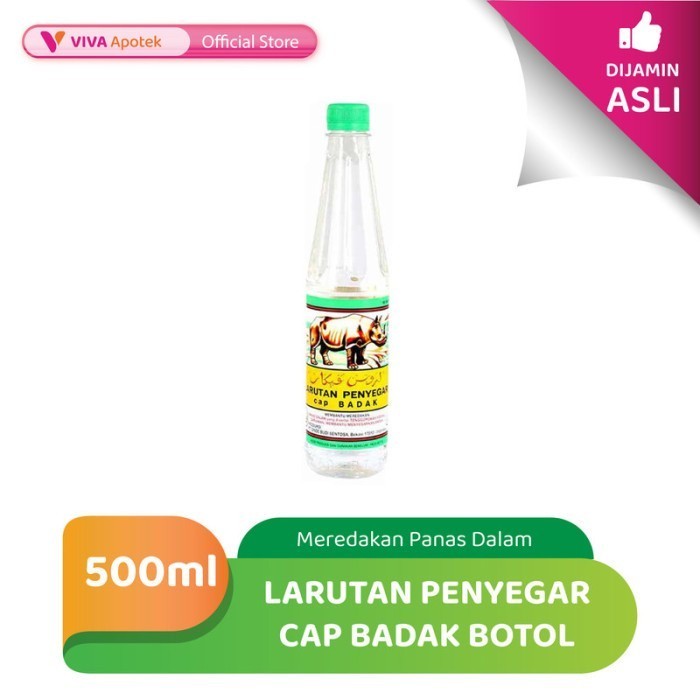 Jual Larutan Penyegar Cap Badak Botol untuk Panas Dalam (500 ml) | Shopee Indonesia