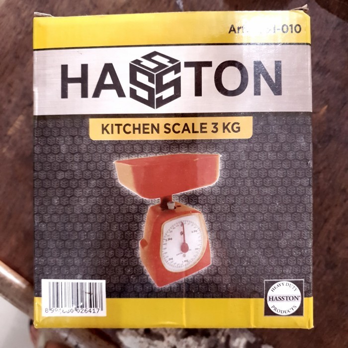 Jual Timbangan Duduk PVC / Timbangan Kue 3 Kg / Timbangan Dapur HASSTON ...