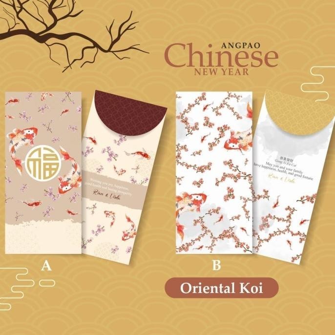 Jual Angpao Custom Nama Imlek Netral Tebal Amplop Uang Bunga 2023 2024 ...