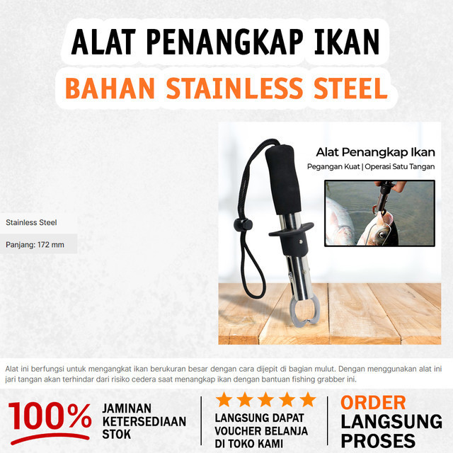 Jual Alat Penangkap Ikan Fishing Lip Grabber Fishing Tool - TeeWap Seri ...