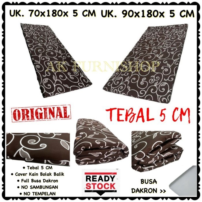 Jual Kasur Lipat Busa Dakron Murah Tebal 5 CM - Kasur Lantai Ekonomis ...