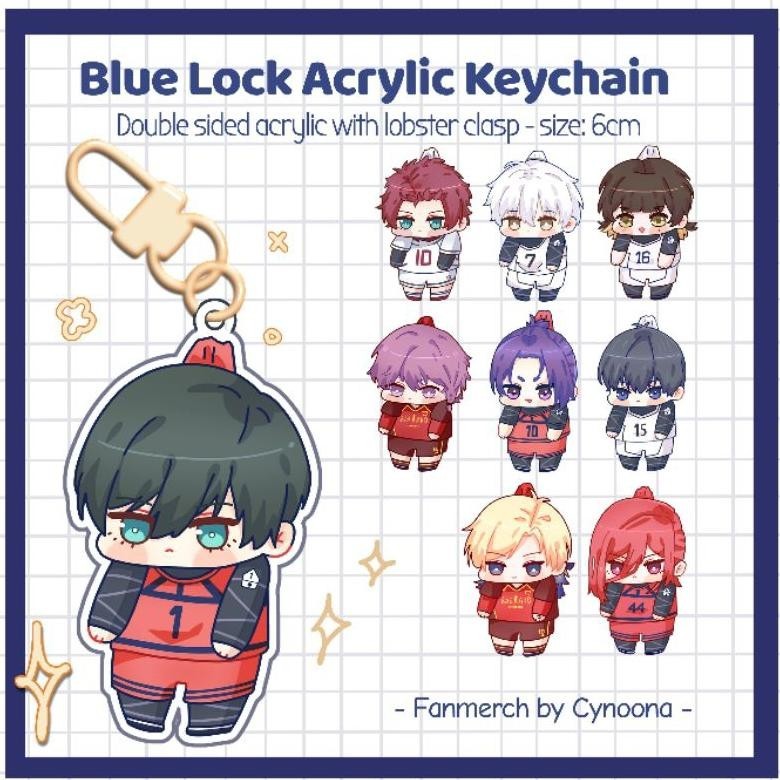 Jual Sale Blue lock Acrylic Keychain Gantungan Kunci Blue Lock Kaiser ...