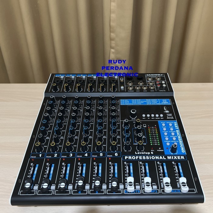Jual Mixer Audio 6 Channel Bluetooth Sound Card Hardwell Levelup 6 Best | Shopee Indonesia