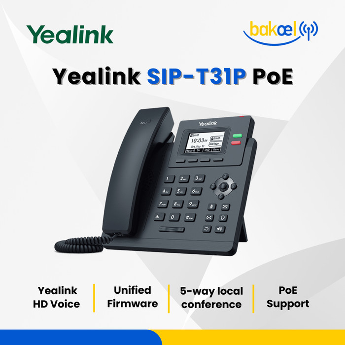 Jual Yealink Sip-T31P Hd Voice Entry Level Ip Phone - Poe | Shopee Indonesia