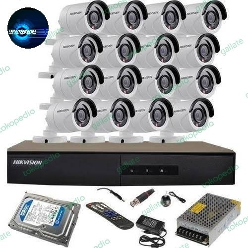 Jual PAKET CCTV 32 CHANNEL HIKVISION 5mp 4K PAKET CCTV HIKVISION 32 CH ...