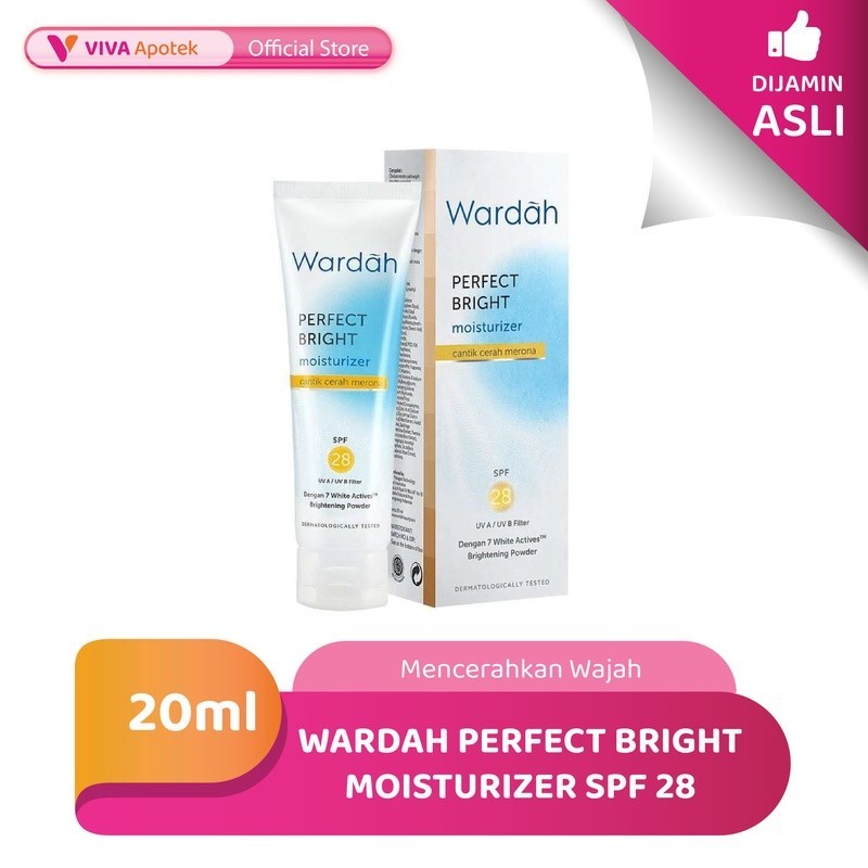 Jual Wardah Perfect Bright Moisturizer SPF 28 (20 ml) | Shopee Indonesia
