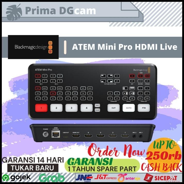 Jual Blackmagic Design Atem Mini Pro Hdmi Live Stream Switcher Original | Shopee Indonesia