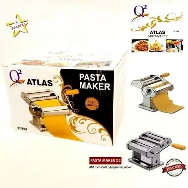 Jual GILINGAN MOLEN MIE PASTA MAKER ATLAS Q2 STAINLESS TEBAL | Shopee Indonesia