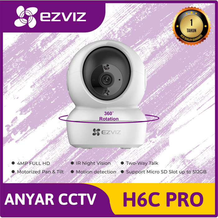 Jual EZVIZ H6C PRO 4MP 2K Smart Color Night Auto Zoom Two Talk Audio ...