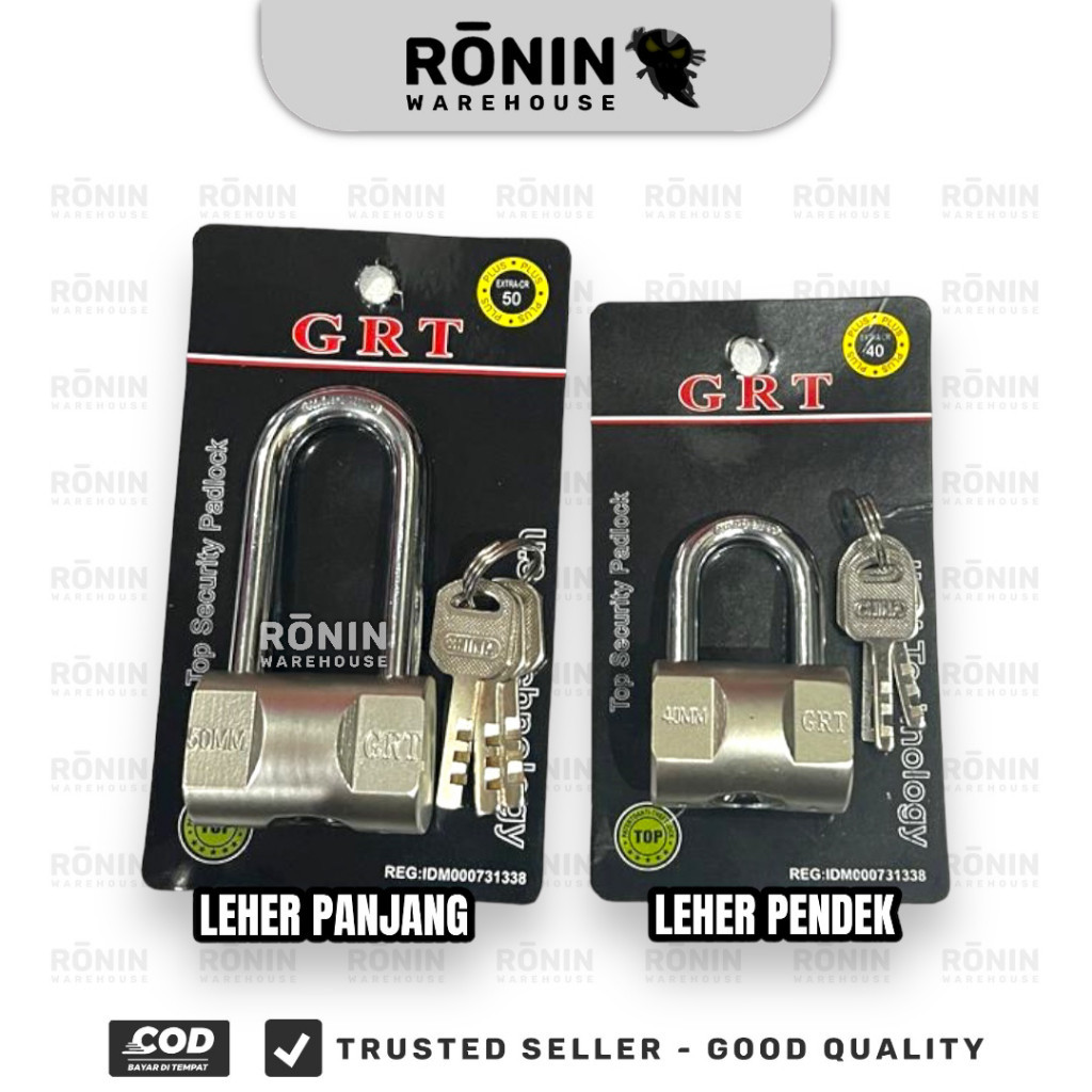 Jual GRT Gembok Balok leher panjang pendek 40 50 60 mm Pintu Pagar ...