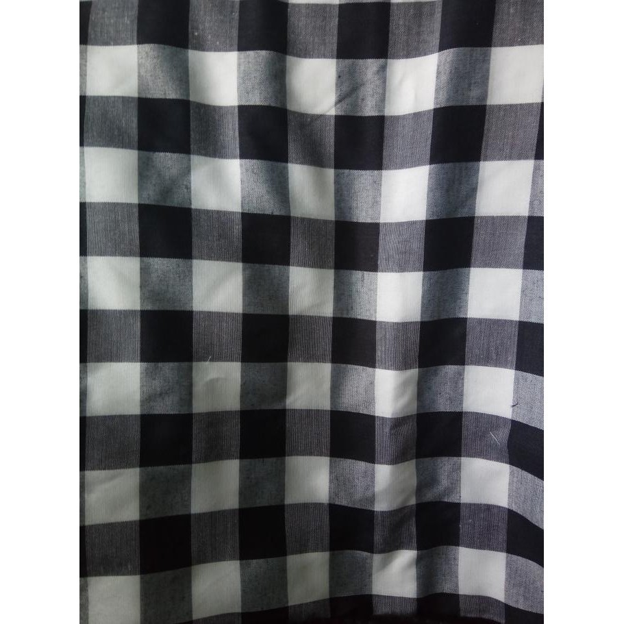 Jual Recomend Kain Poleng Hitam Putih 3cm Kain Kotak-kotak Pakaian Adat ...