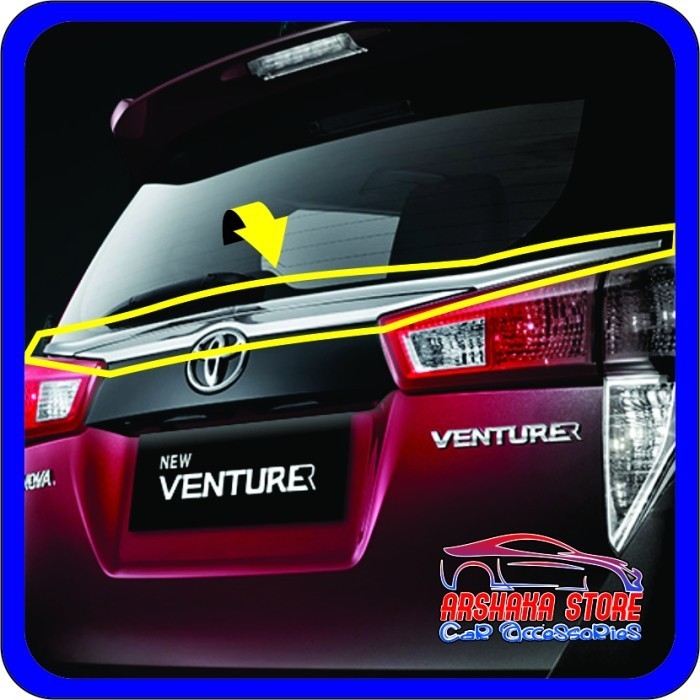 Jual List Kaca Belakang Chrome Innova Reborn / Venturer 2016-2020 ...