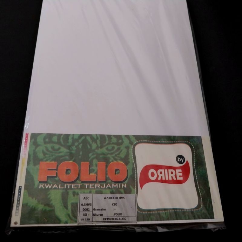 Jual (1 pack) Kertas Sticker Bontax Doff Folio | Shopee Indonesia