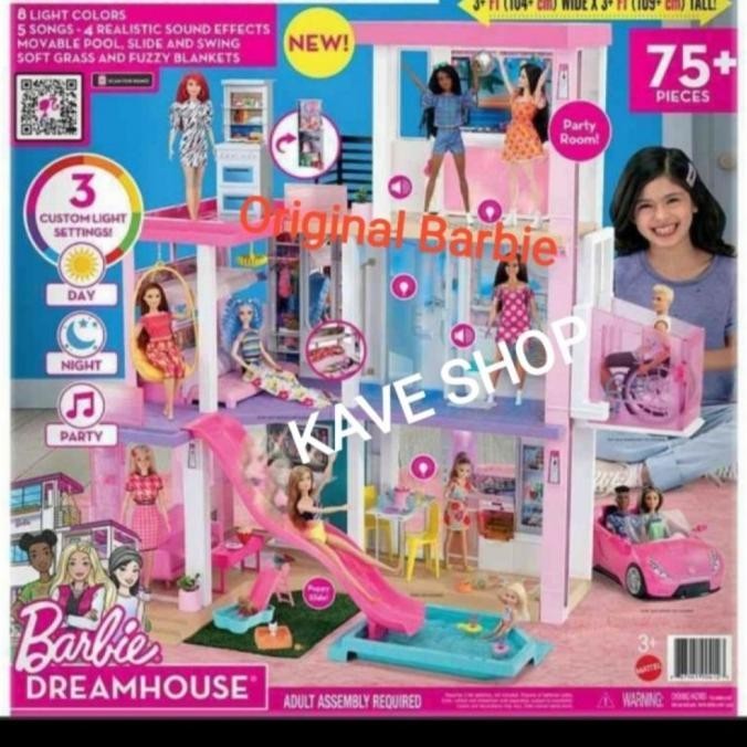 Jual Rumah Boneka Barbie Dreamhouse 3 lantai - Original BARBIE MATTEL ...