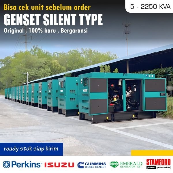 Jual Mesin genset ultra silent 30kva 40kva 50kva 60kva 80kva 100kva | Perkins Cummins Isuzu ...