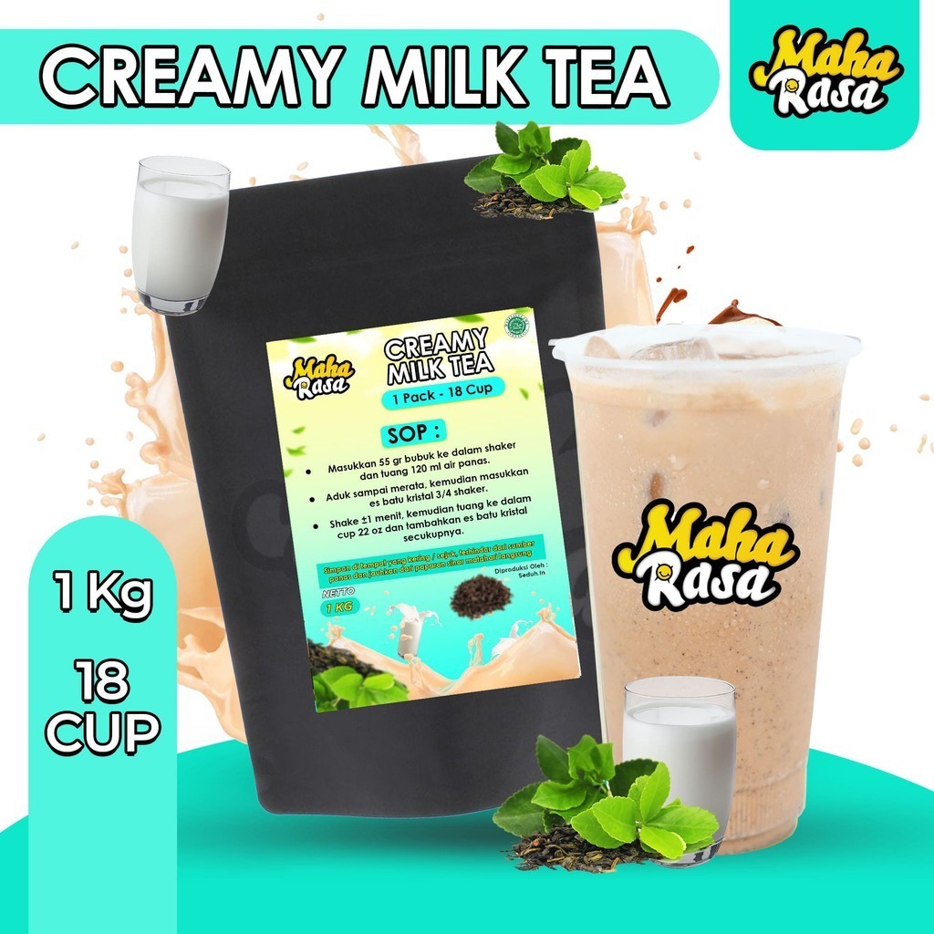 Jual MAHA RASA - Creamy Milk Tea Bubuk Minuman Instan (1 KG) | Shopee Indonesia