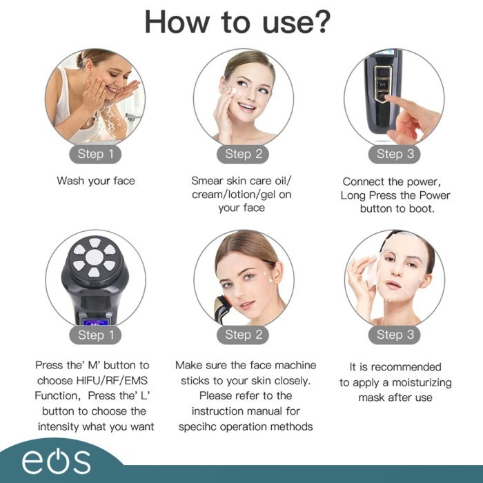 Jual 4 In One Mini Hifu 3Rd Generation Mini Hifu Rf Ems And Pulse ...