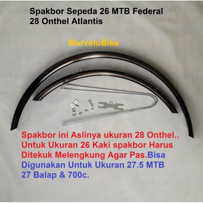 Jual FENDER SLEBOR SPAKBOR SEPEDA 26 MTB FEDERAL 28 ONTHEL ATLANTIS ...