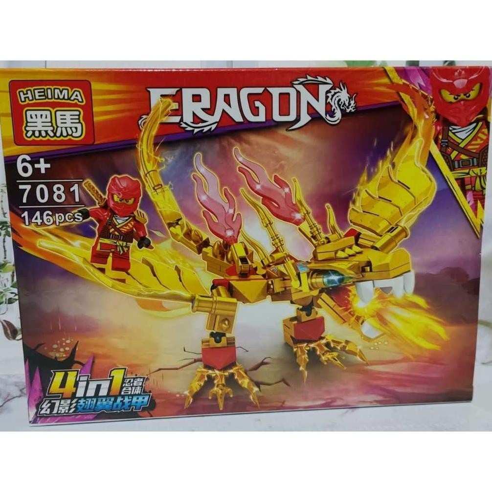 Jual [MAINAN] Mainan Ninjago Dragon Naga Terbang Sayap - Mainan Balok ...