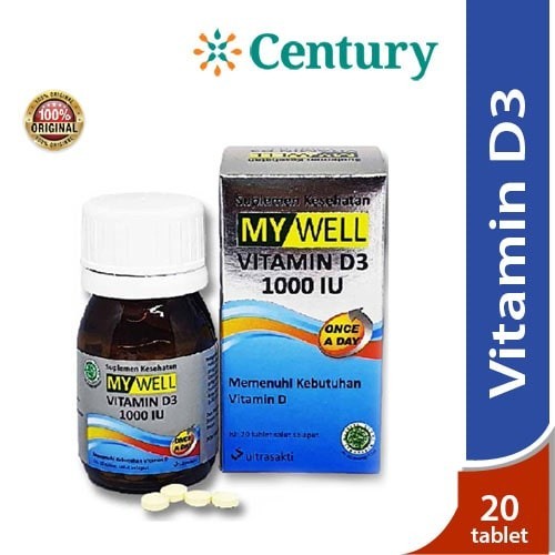 Jual My Well Vitamin D3 1000 Iu 20'S | Shopee Indonesia