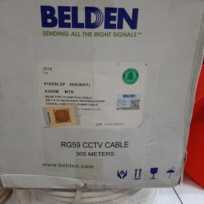 Jual KABEL BELDEN RG59+POWER CCTV 305METER | Shopee Indonesia