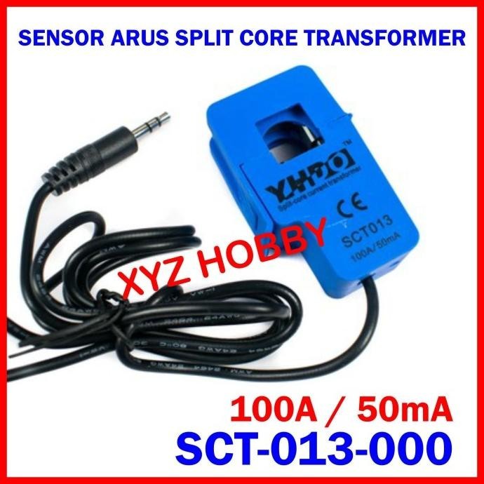 Jual Sensor Arus SCT-013-000 100A 50mA Split Core Current Transformer ...