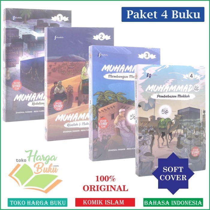 Jual Paket 4 Buku Komik Muhammad Jilid 1 2 3 4 Lengkap Salsabila ...