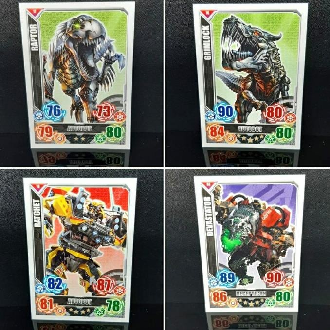 Jual Card Game Topps Transformers Ratchet, Raptor, Grimlock ...