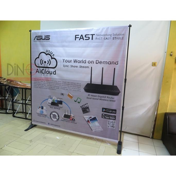 Jual Wallpaper Stand Portable Backdrop Background Display Pameran ...