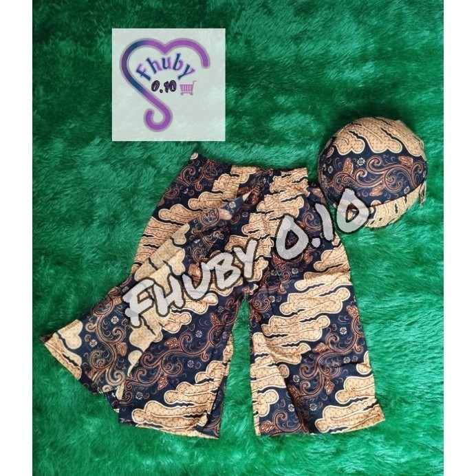 Jual Celana Rok Wiru Batik Dan Blangkon - Celana Jarik Batik Anak Murah ...