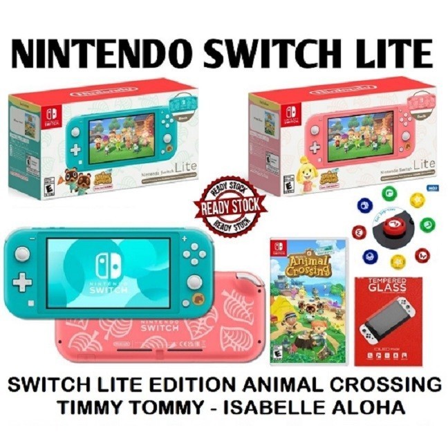 Jual Nintendo Switch Lite Animal Crossing Isabelle Aloha & Timmy ...