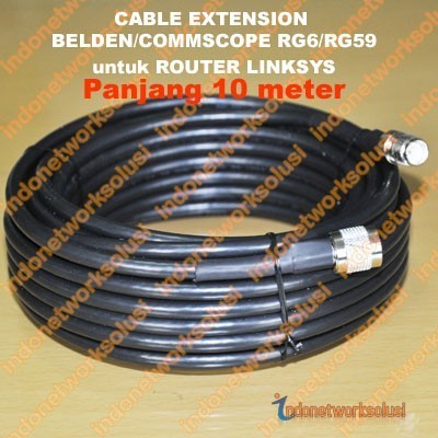 Jual LINKSYS ROUTER CABLE EXTENSION KABEL EKSTENSION BELDEN/COMMSCOPE ...