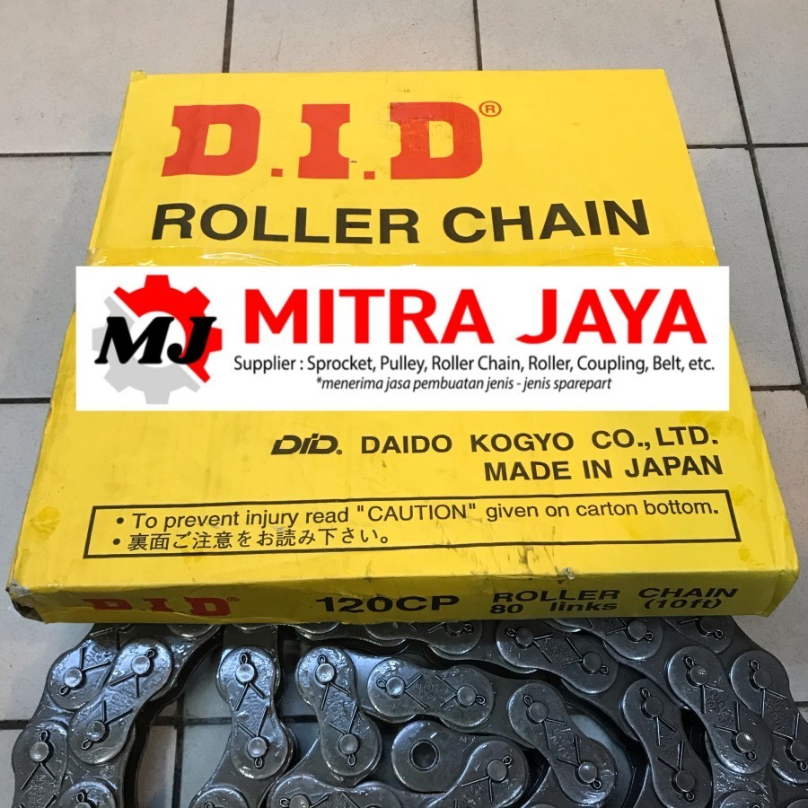 Jual RANTAI SINGLE RS 160 - 1 DID DAIDO JEPANG RANTE JAPAN DYD ROLLER ...