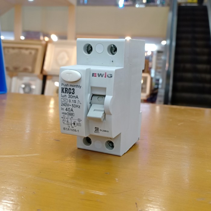 Jual ELCB ATAU RCCB 2P 40A 30MA EWIG 2 PHASE 40 AMPERE | Shopee Indonesia