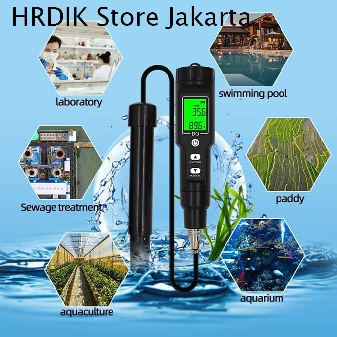 Jual Dissolved Oxygen Meter DO9100 DO Tester Oksigen Water Air Disolved ...