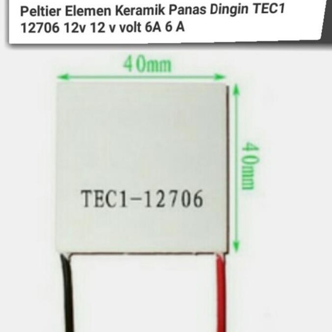 Jual Miliki Peltier TEC-12706 PELTIER TEC1 Project cooling system 12v ...