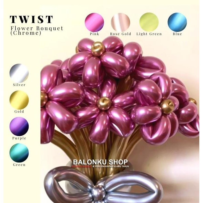 Jual Recomend Bucket Balon Twist Flower Bouquet Bunga / Balloon ...
