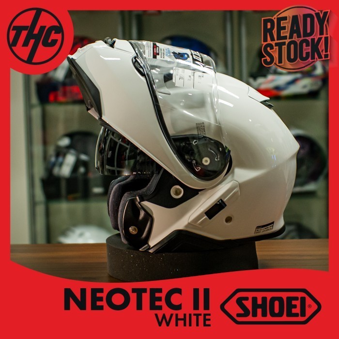 Jual SHOEI NEOTEC 2 WHITE GLOSSY FLIP UP MODULAR HELM TOURING NEOTEC-2 ...