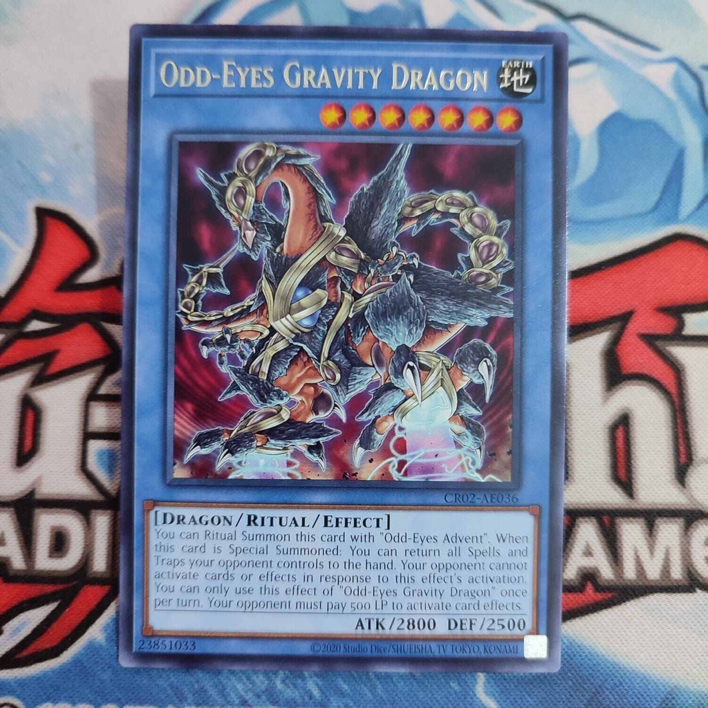 Jual yugioh AE odd eyes gravity dragon CR02-AE036 R original | Shopee ...