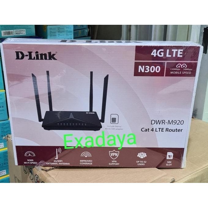 Jual BARANG TERLARIS D-LINK DWR-M920 , 4G N300 LTE Modem Router ...