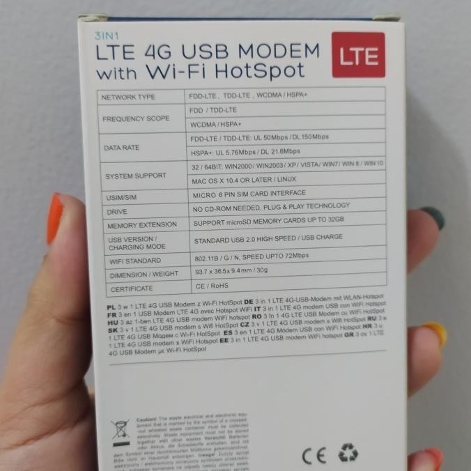 Jual BARANG TERLARIS 150Mbps 4G LTE FDD Wifi Router Mobile Hotspot USB ...